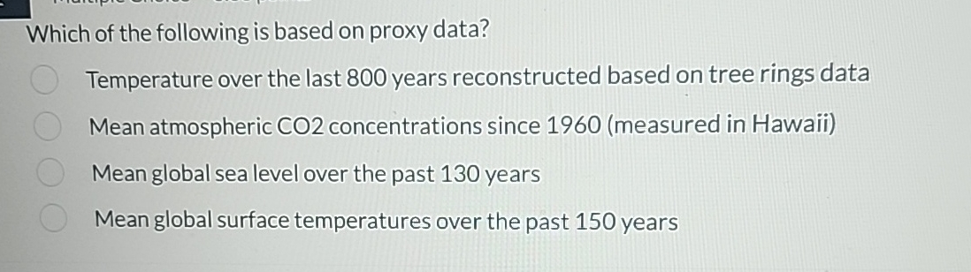 Solved Which of the following is based on proxy | Chegg.com