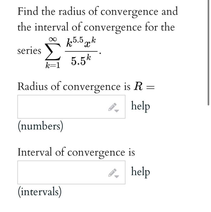 Solved Find the radius of convergence and the interval of | Chegg.com