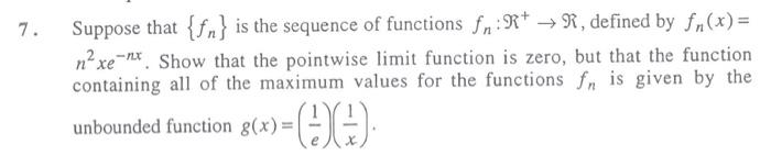Solved Suppose that {fn} is the sequence of functions | Chegg.com