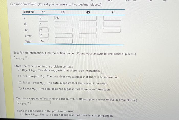 The accamparying data was obtaned in an experiment to | Chegg.com