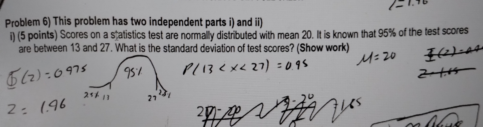 Solved Problem 6) This problem has two independent parts i) | Chegg.com Solved Problem 6) This problem has two independent parts i) | Chegg.com