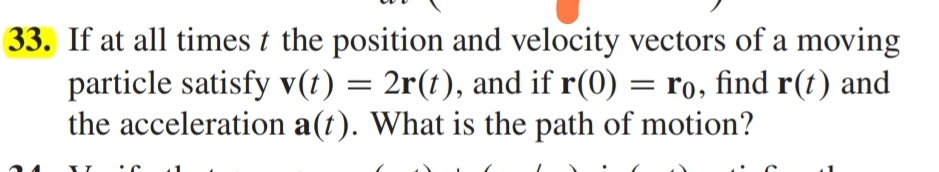 Solved If at all times t ﻿the position and velocity vectors | Chegg.com