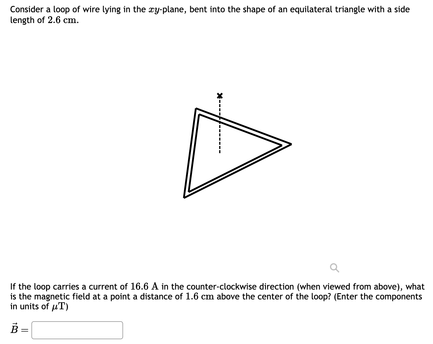 Solved Consider a loop of wire lying in the xy-plane, bent | Chegg.com