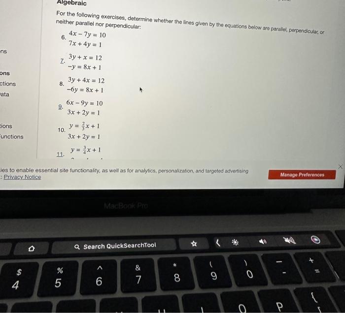Solved For the following exercises, determine whether the | Chegg.com
