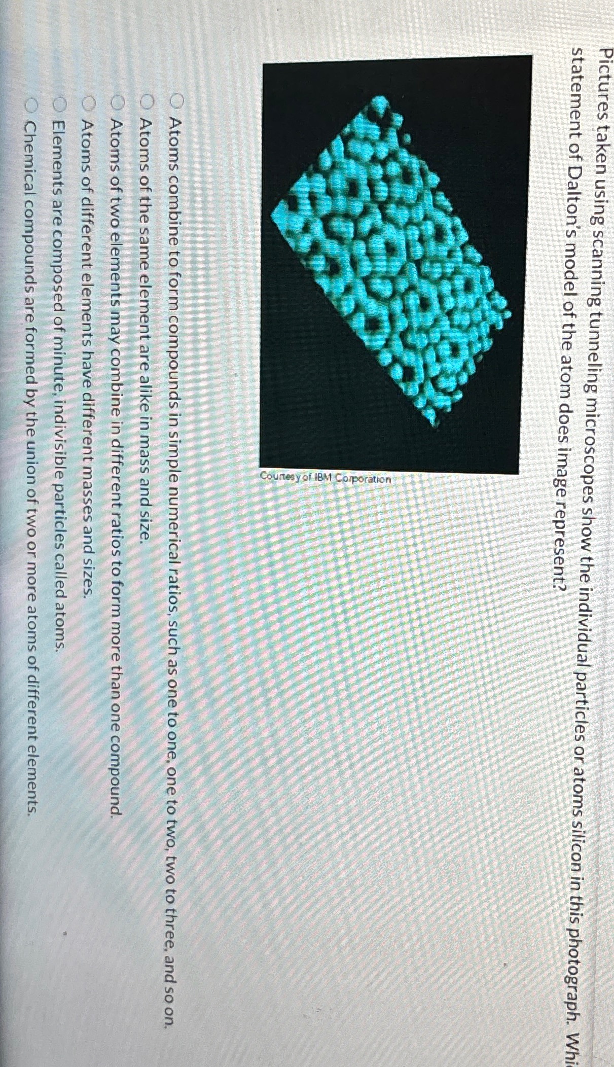 Solved Pictures taken using scanning tunneling microscopes | Chegg.com