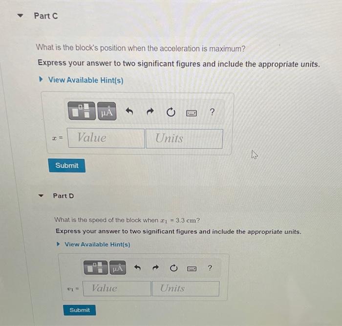 Solved A.200 g block attached to a spring with spring | Chegg.com