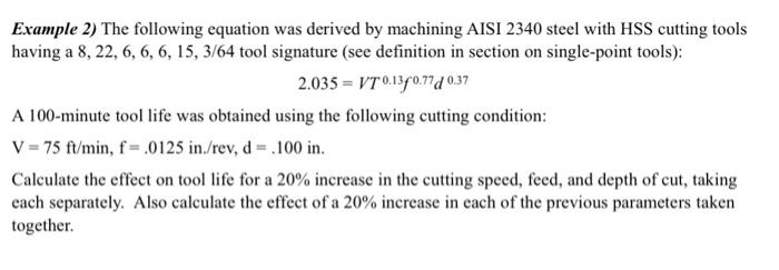 Solved Example 2) The following equation was derived by | Chegg.com