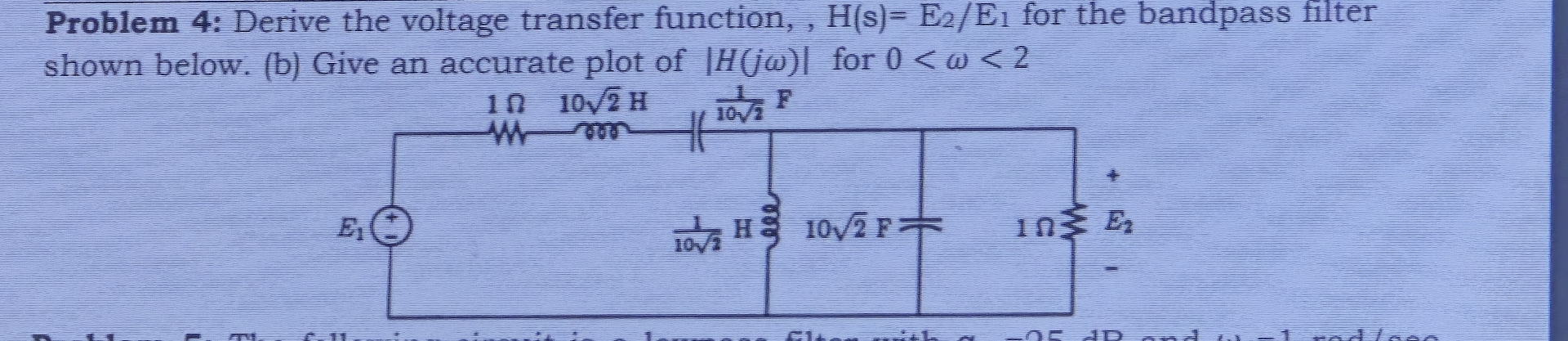 Problem 4: Derive the voltage transfer | Chegg.com