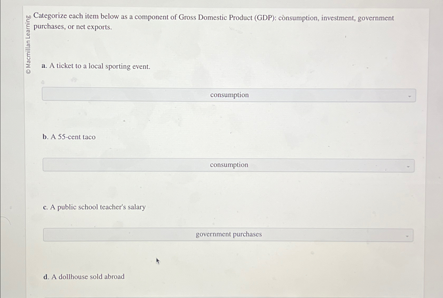 Solved ?a ﻿Categorize each item below as a component of | Chegg.com