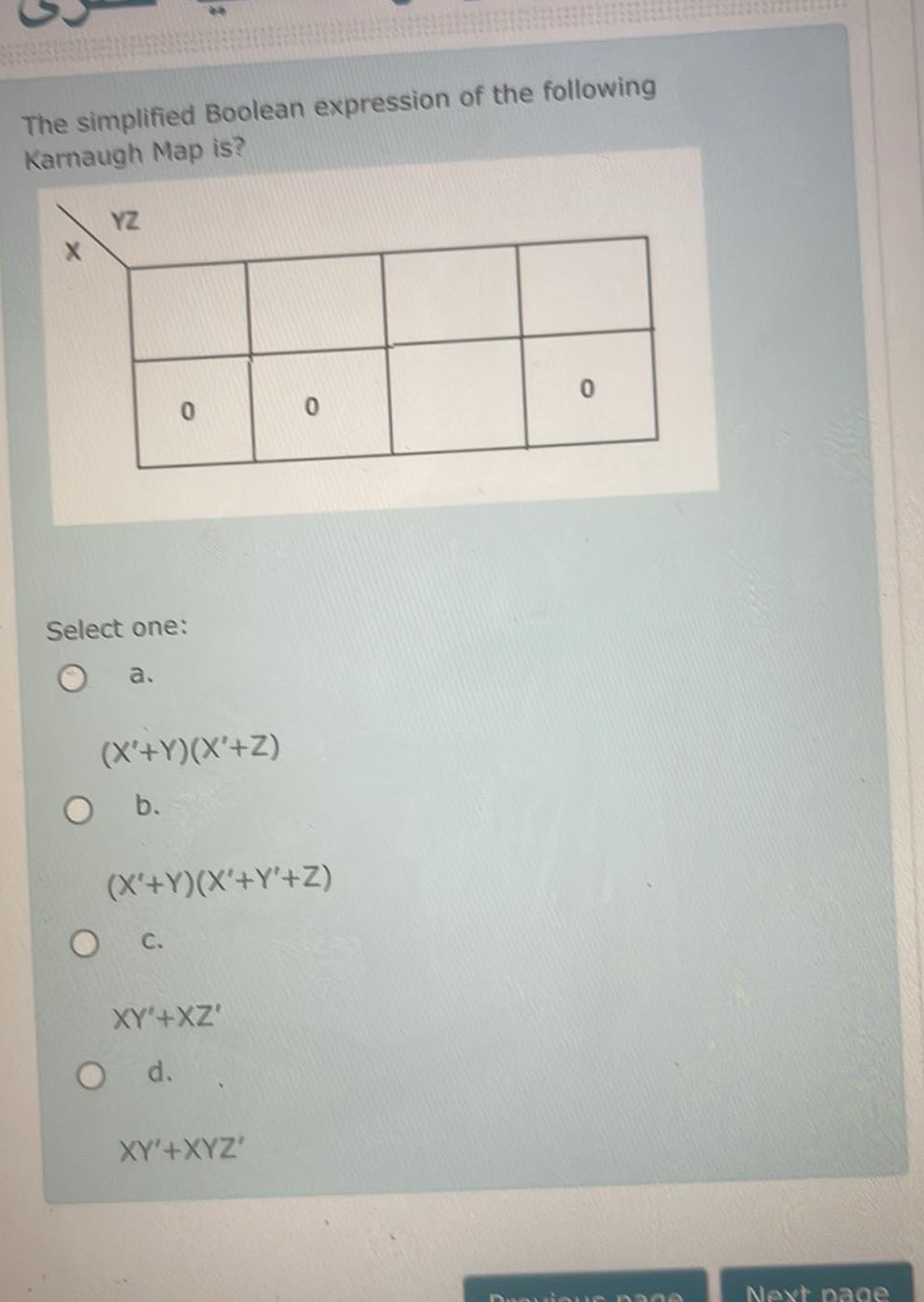 Solved The simplified Boolean expression of the following | Chegg.com