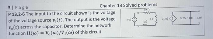 Solved 3) Page Chapter 13 Solved nroblems P 13.2-6 The input | Chegg.com