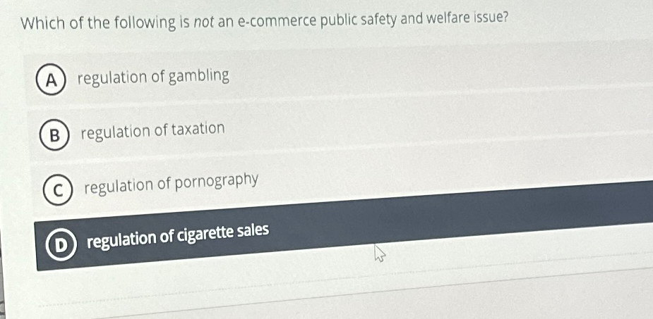 Solved Which of the following is not an e-commerce public | Chegg.com