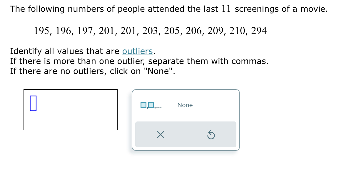 Solved The following numbers of people attended the last 11 | Chegg.com