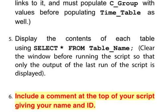Solved 1. Create two tables with the following schemas: | Chegg.com
