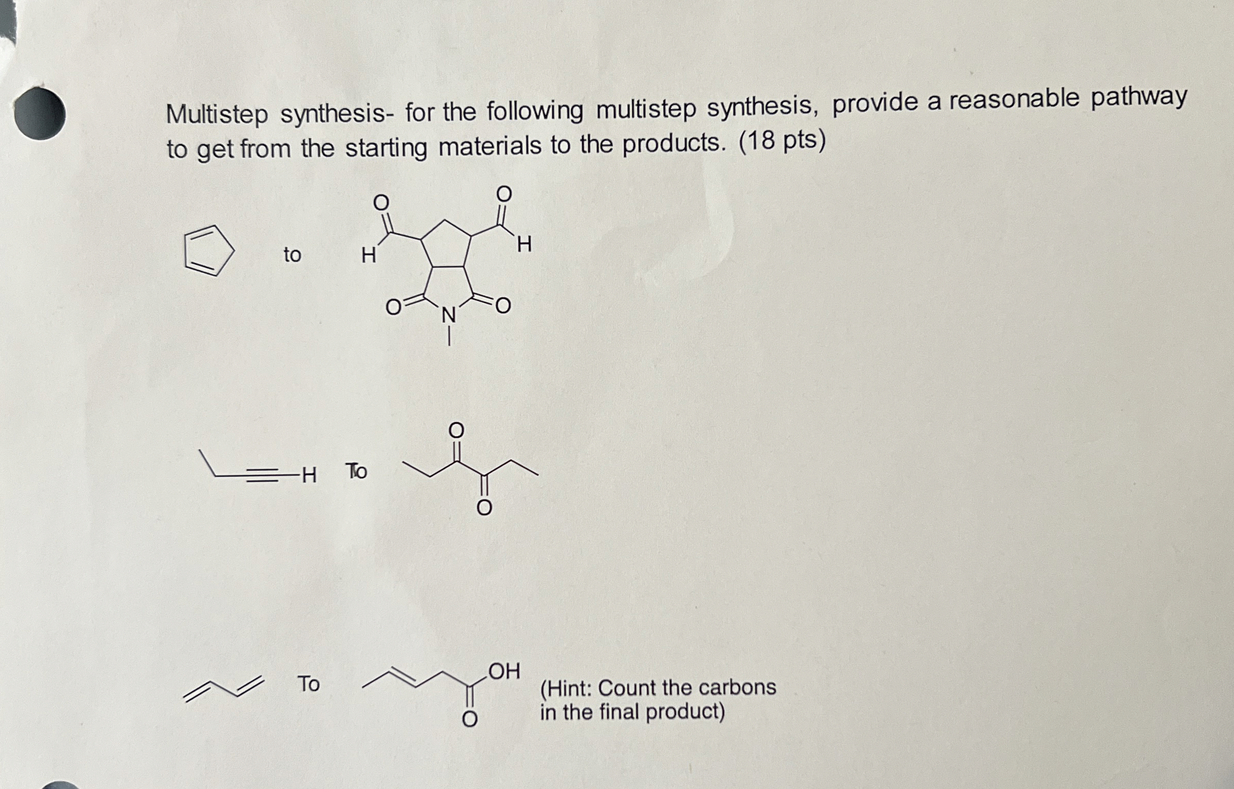 Solved Multistep synthesis- ﻿for the following multistep | Chegg.com