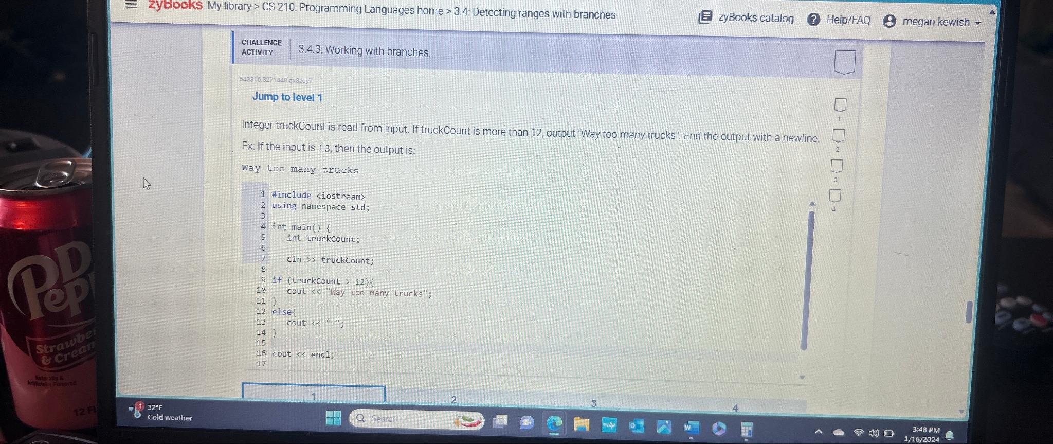 Solved 2yBooks My library > ﻿CS 210. ﻿Programming Languages | Chegg.com