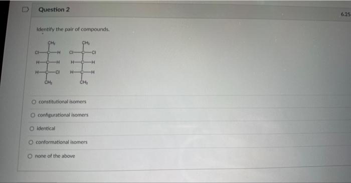 Solved Identify the pair of compounds. constitutional | Chegg.com Solved Identify the pair of compounds. constitutional | Chegg.com