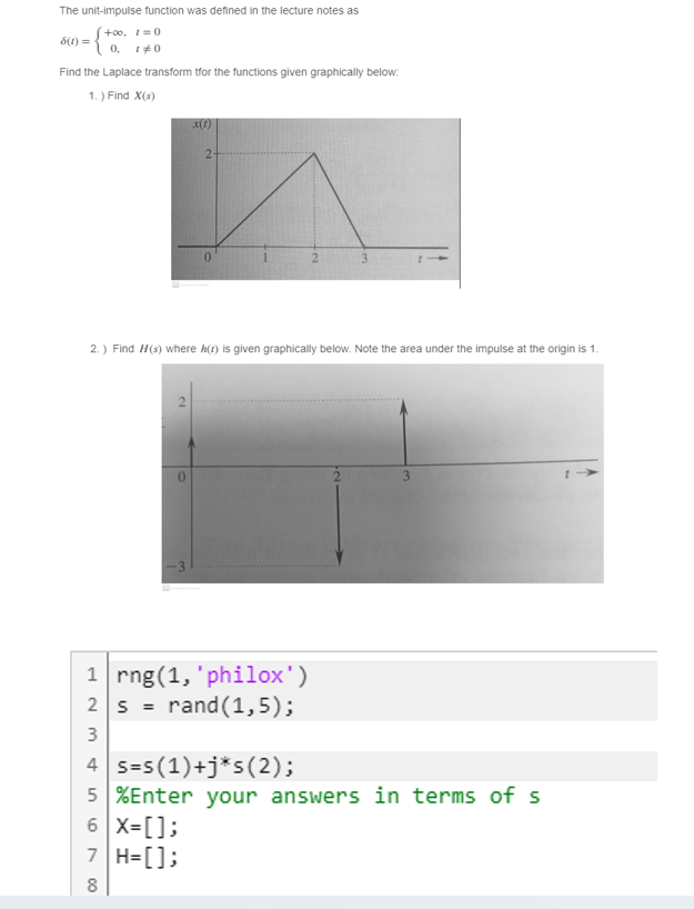 Find the Laplace transform tfor the functions given | Chegg.com