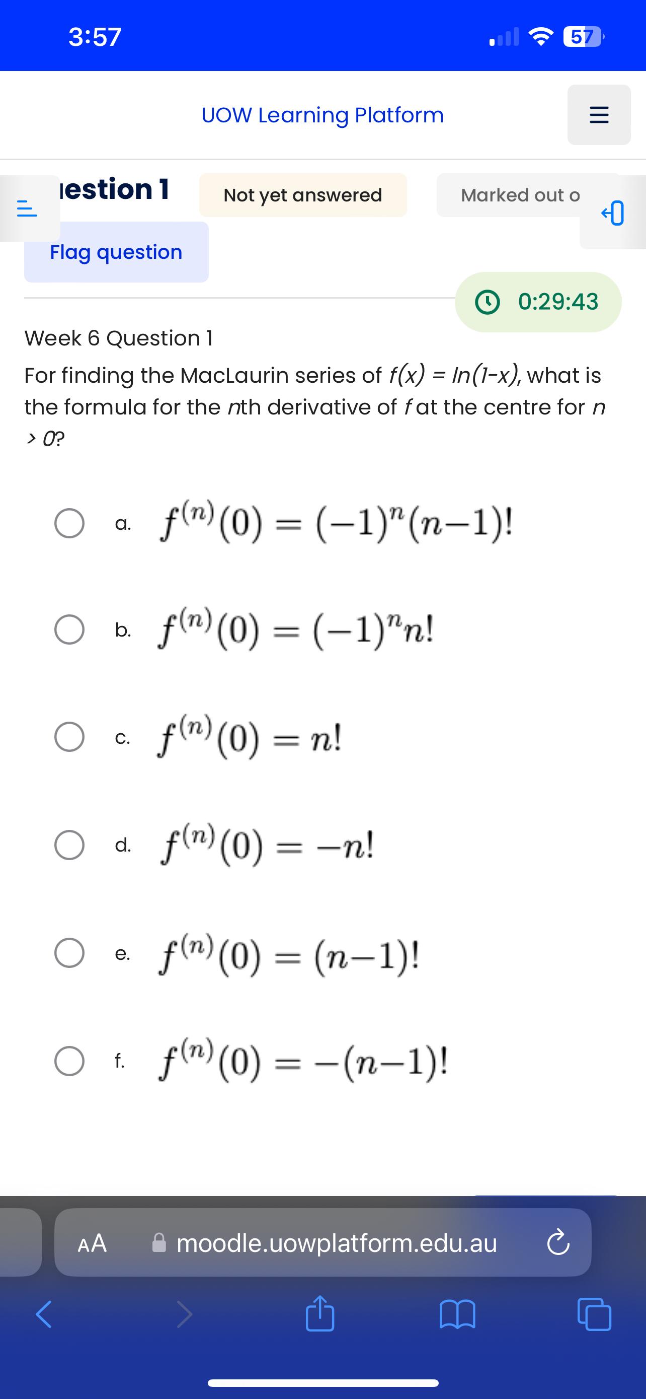 Solved Week 6 ﻿Question 1For finding the MacLaurin series of | Chegg.com