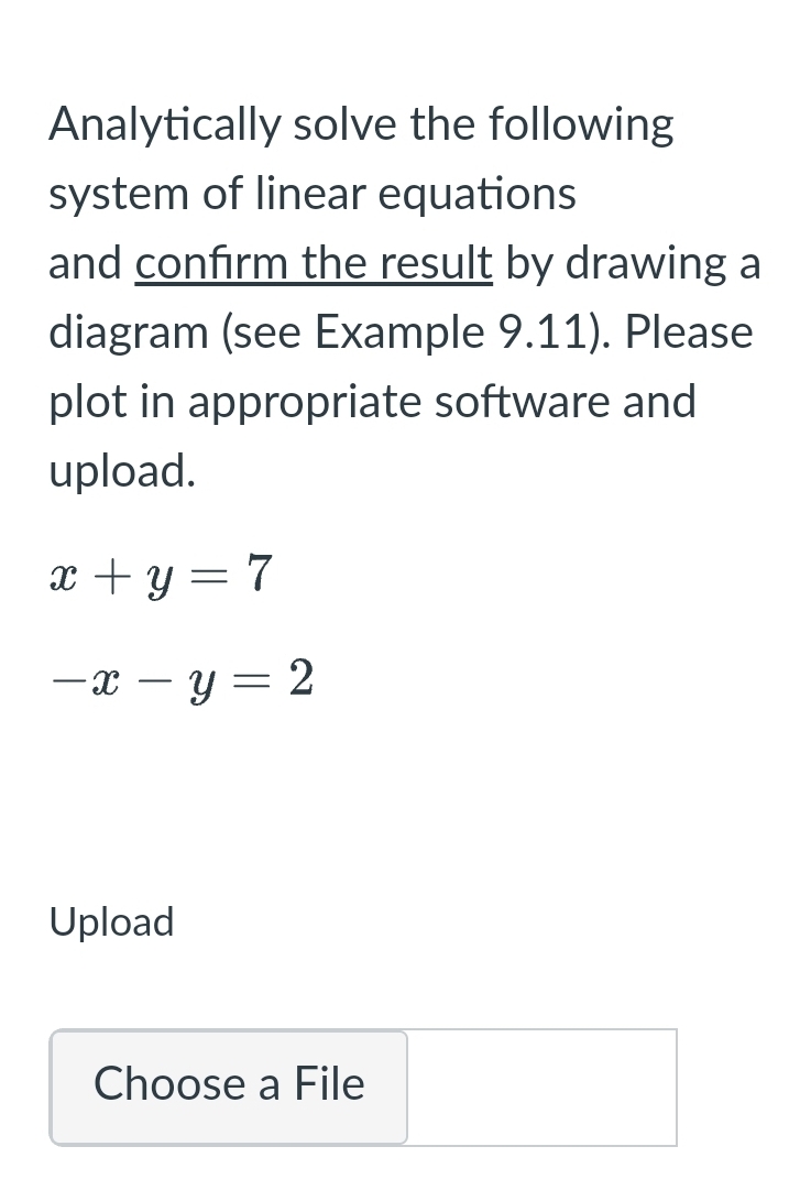 Solved Analytically solve the following system of linear | Chegg.com