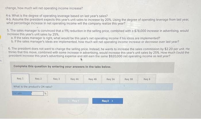 Solved Problem 5-23 (Algo) CVP Applications; Contribution | Chegg.com