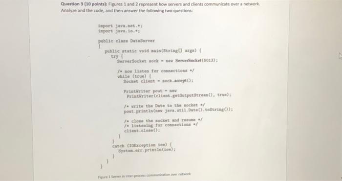 Solved inport java.net.*; import java. 10:*; public clase | Chegg.com