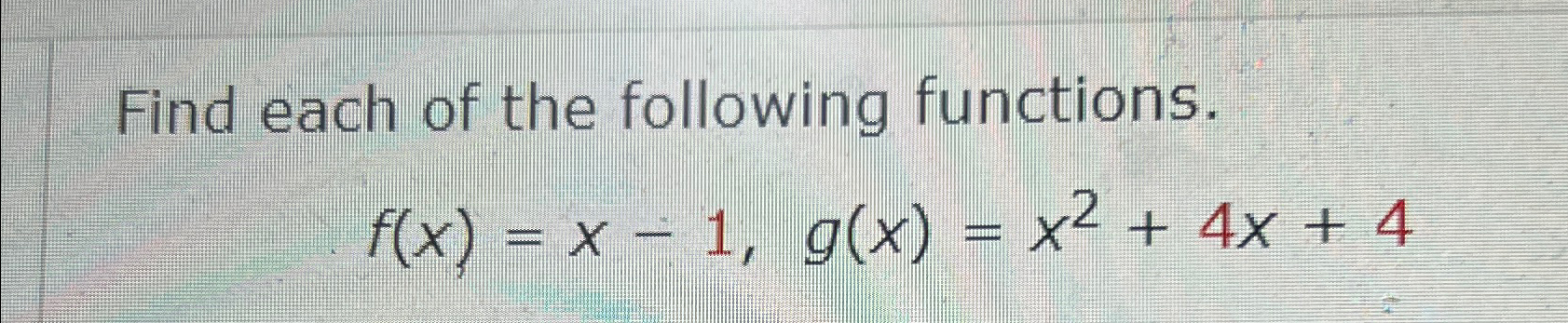 Solved Find each of the following | Chegg.com