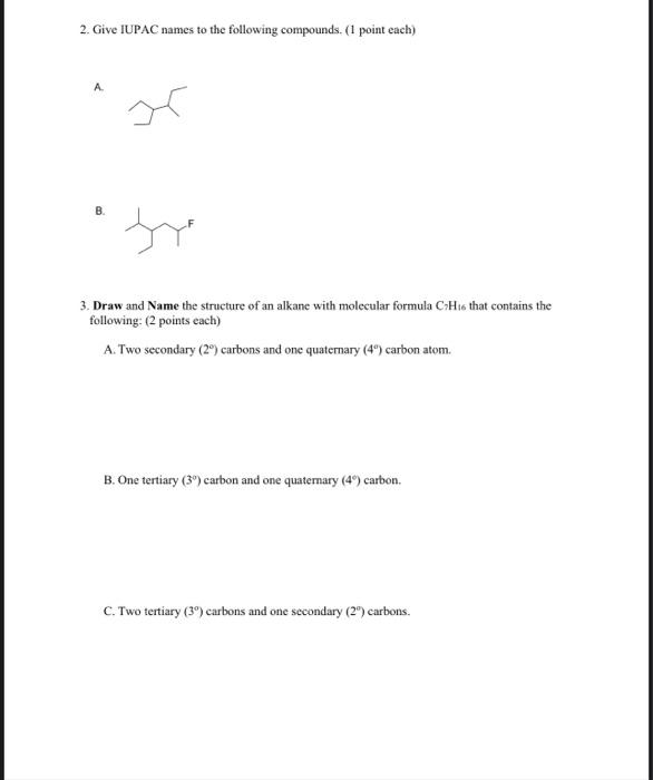 Solved 1. Draw the structure corresponding to each IUPAC | Chegg.com