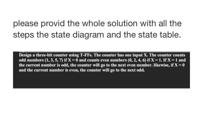 Solved please provid the whole solution with all the steps | Chegg.com