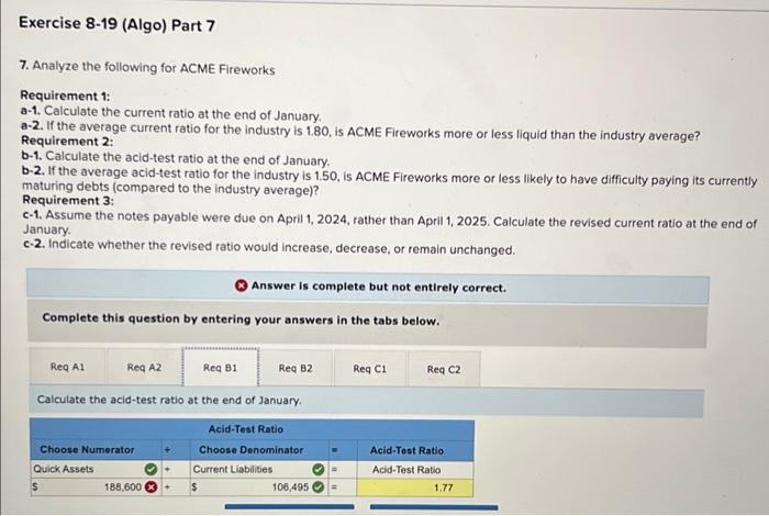 Solved Exercise 8-19 (Algo) Complete the accounting cycle | Chegg.com