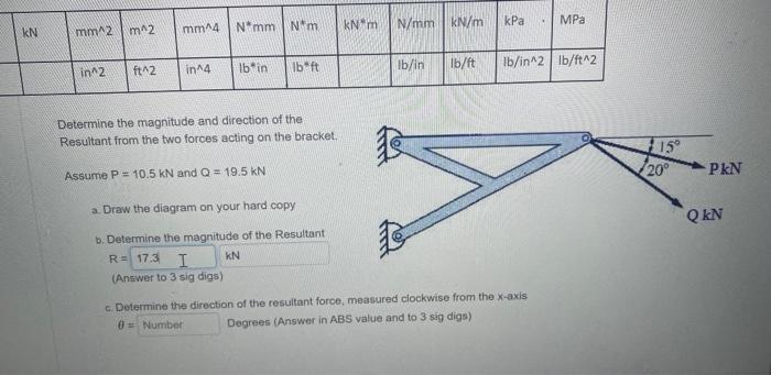 Solved Determine the magnitude and direction of the | Chegg.com