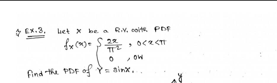 Solved EX.3. Het x be a Riv, coith PDF fx (2) Sza 20 0 | Chegg.com