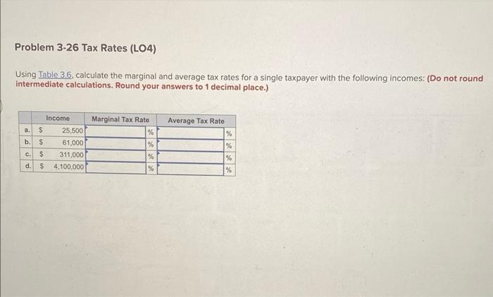 Solved Using Table 3.6, calculate the marginal and average | Chegg.com Solved Using Table 3.6, calculate the marginal and average | Chegg.com