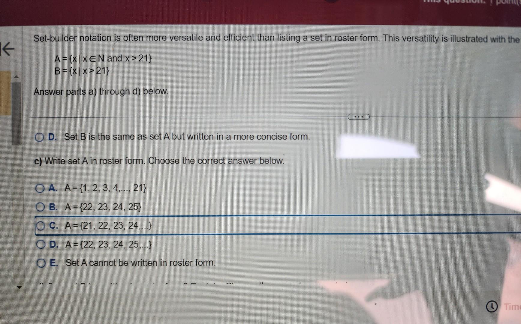Solved Set-builder notation is often more versatile and | Chegg.com