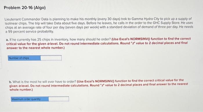 Solved Lieutenant Commander Data is planning to make his | Chegg.com
