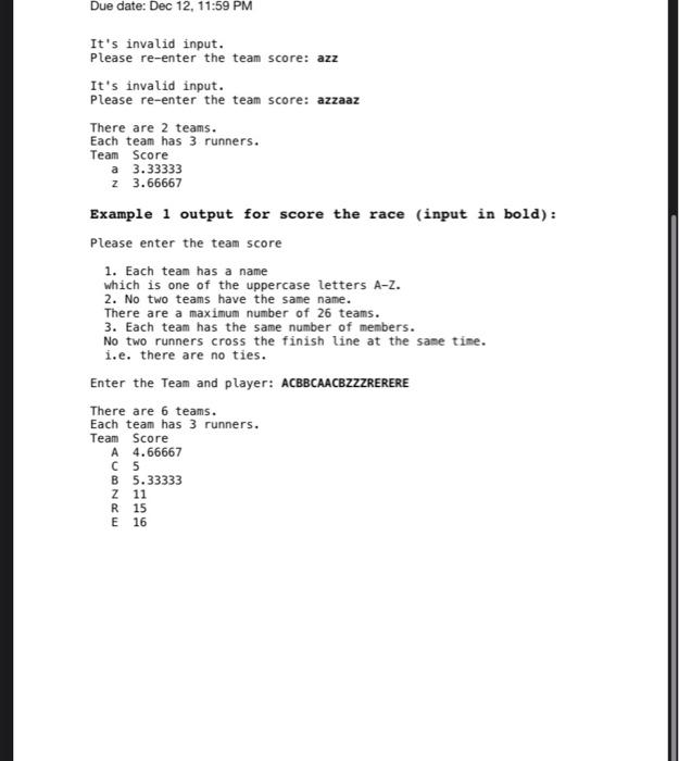 Solved Your Program Will Ask The User To Input A String Of 3576