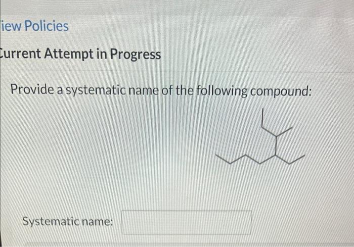 Solved iew Policies Current Attempt in Progress Provide a | Chegg.com