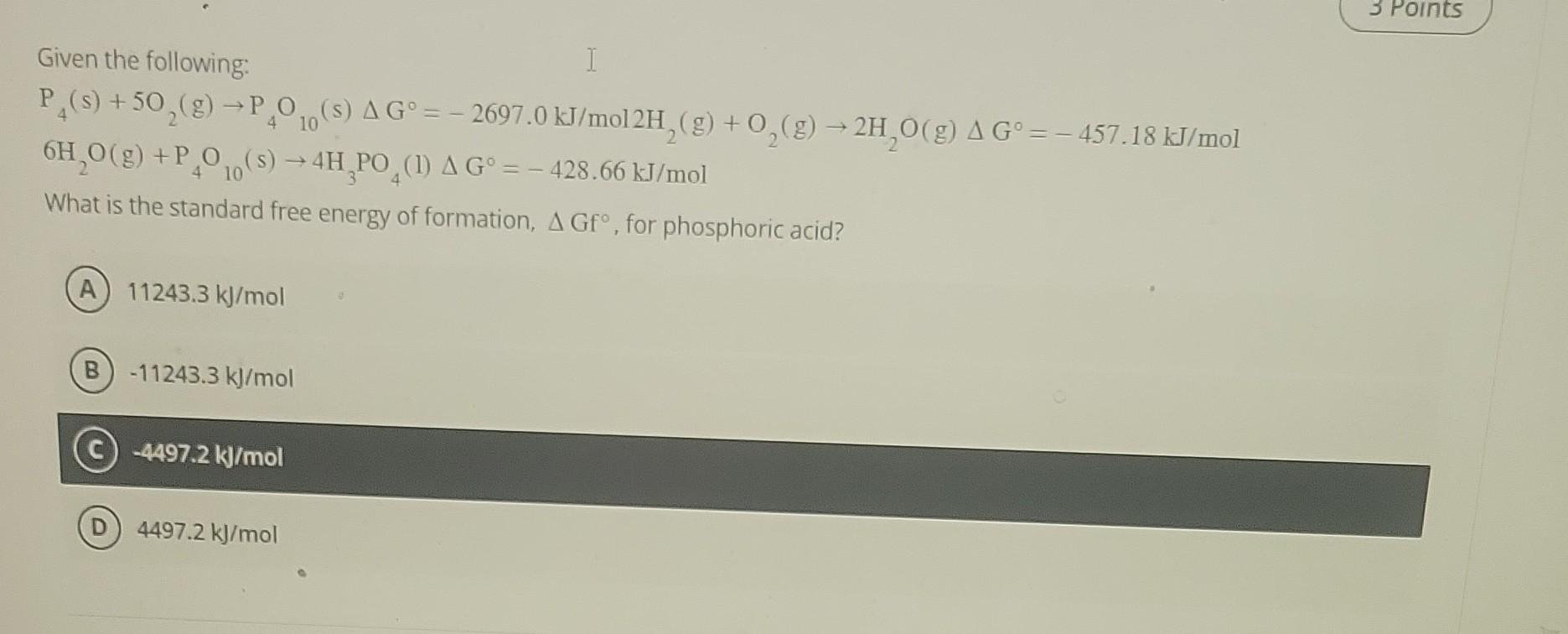 Solved Given the following: P4( s)+5O2( g)→P4O10( | Chegg.com