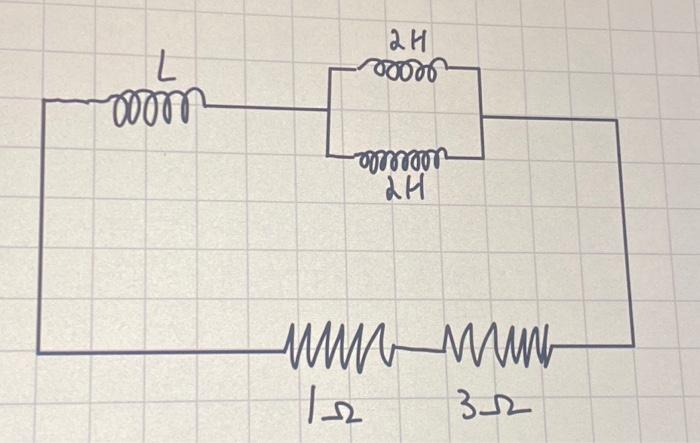 Solved If The Time Constant Of The Lr Circuit Illustrated