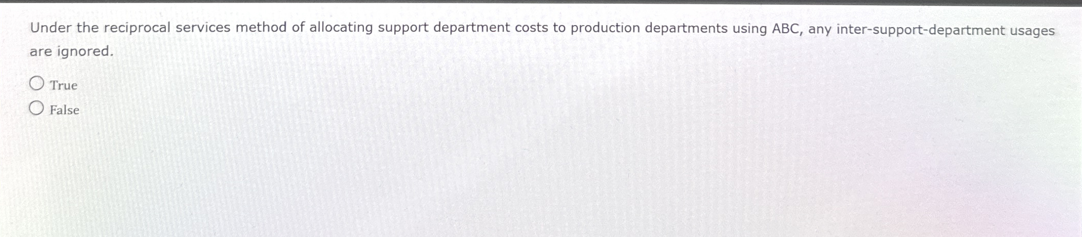 High Quality SOLUTION Under the reciprocal services method of allocating | Chegg.com