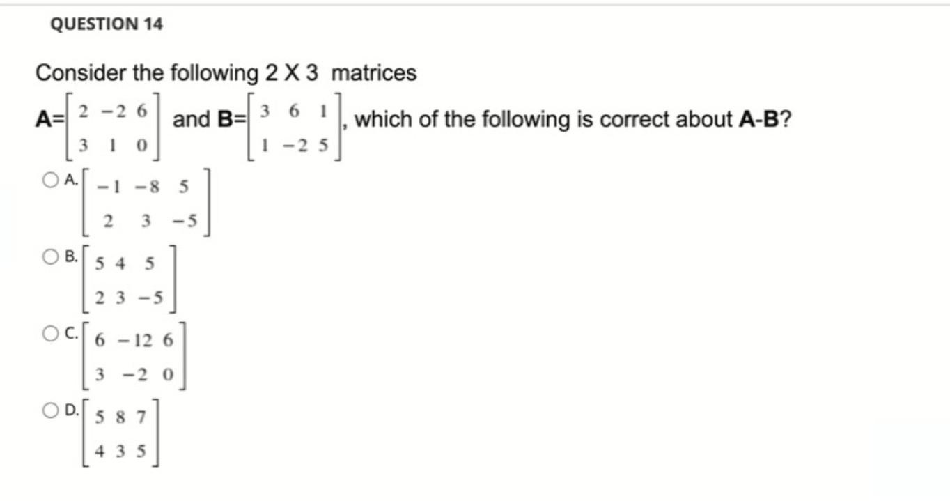 Solved Consider the following 2×3 matrices A=[23−2160] and | Chegg.com