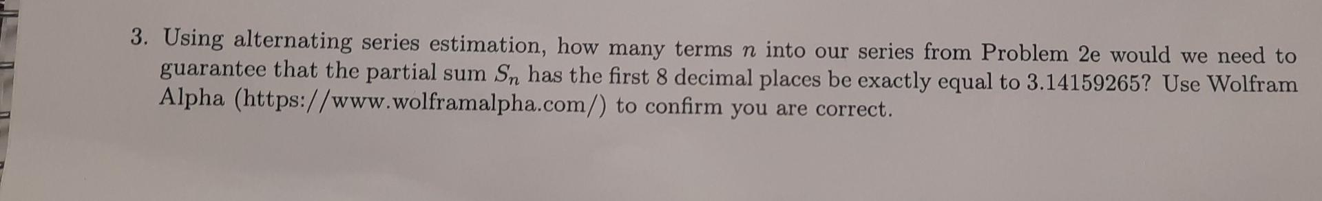 Solved This is calc 2. Here is 2e which is required for | Chegg.com