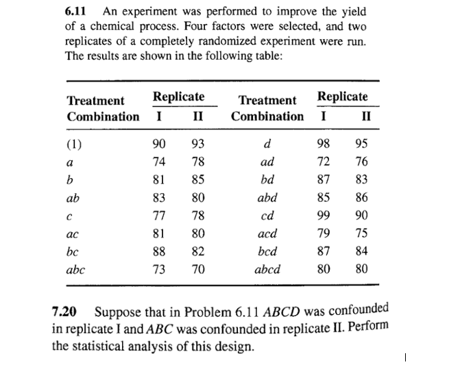 Solved Solve problem 7.20. ﻿Please, use minitab or excel, | Chegg.com