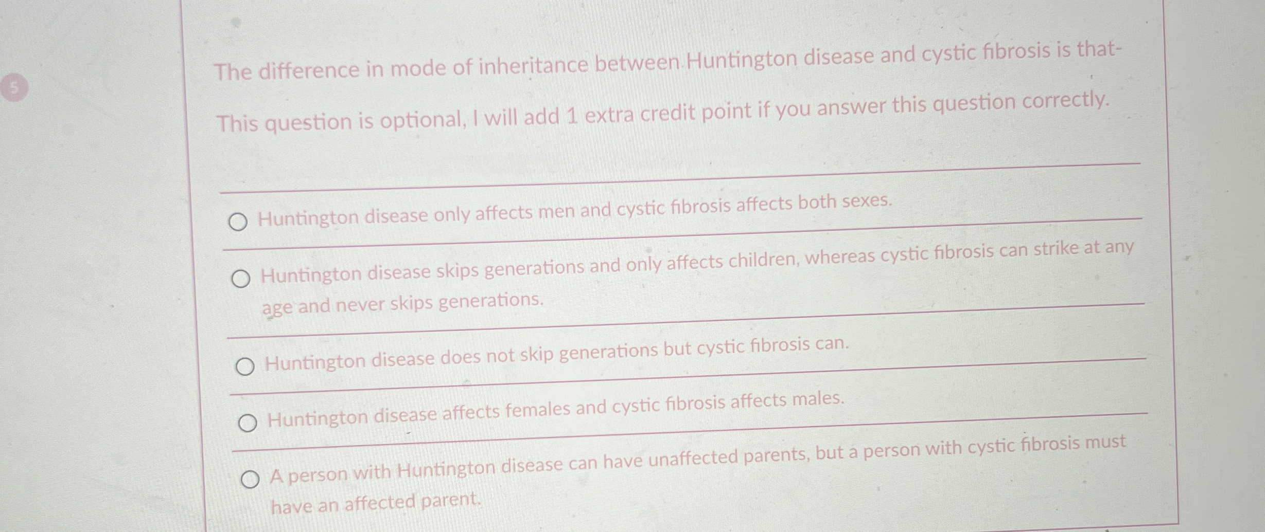 Solved The difference in mode of inheritance between. | Chegg.com