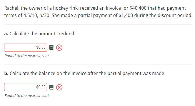 Solved Rachel, the owner of a hockey rink, received an | Chegg.com