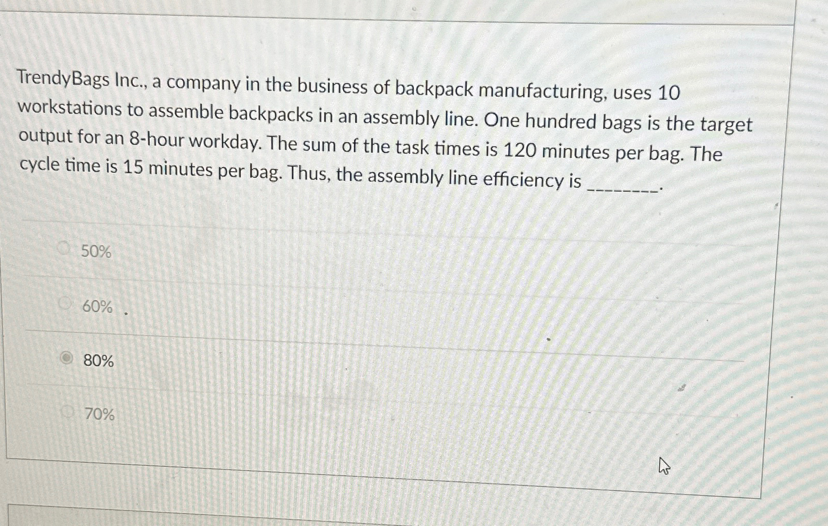 Solved TrendyBags Inc., a company in the business of | Chegg.com