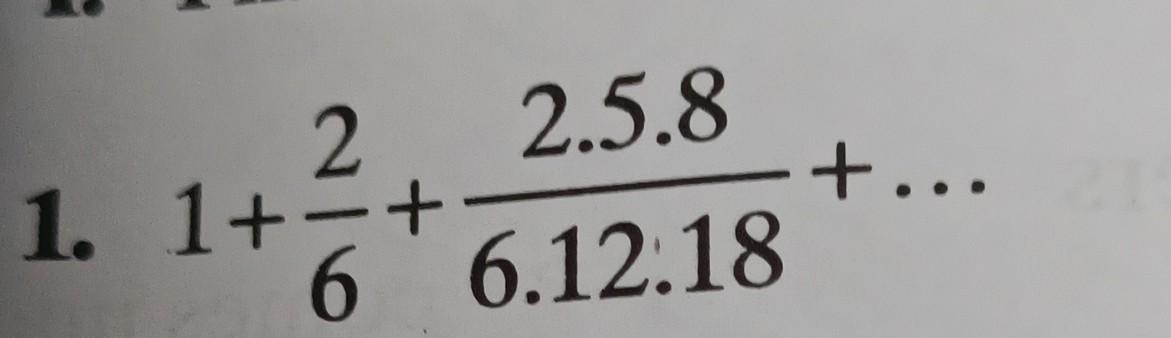 Solved 1+62+6.12.182.5.8+… | Chegg.com