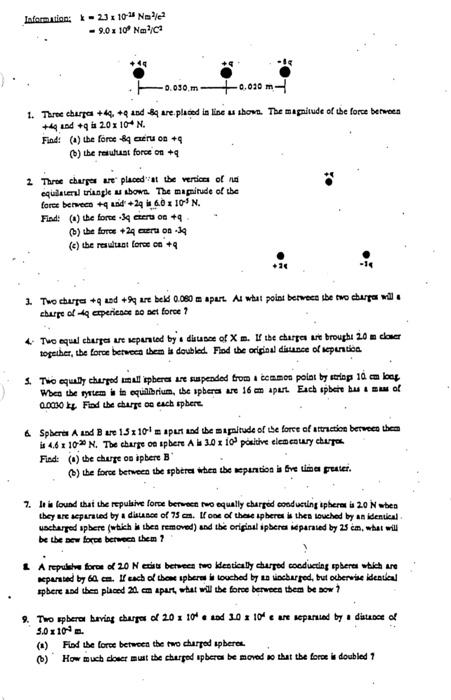 Solved +4q ad +q in 20×10+N. Findi (a) the forse iq exeru on | Chegg.com