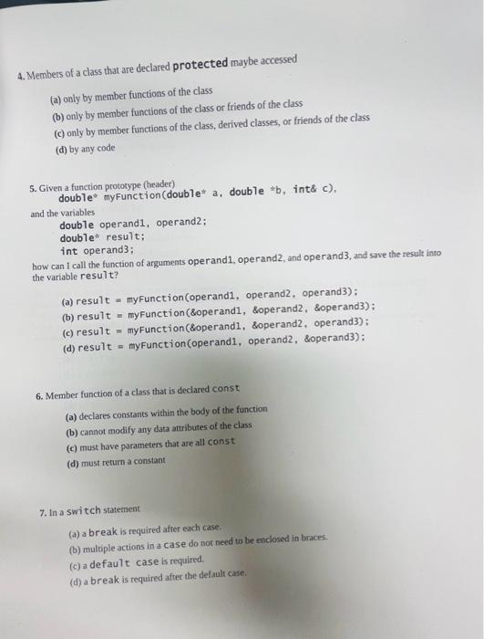 Solved Part I ( 3 points each) True/False, One Line Answer | Chegg.com