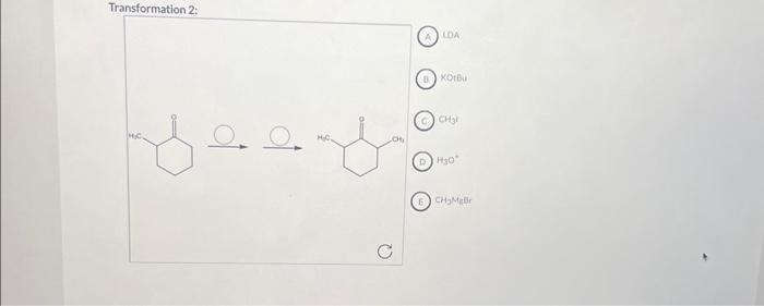 Solved reaction arrows in each sequence. Transformation | Chegg.com